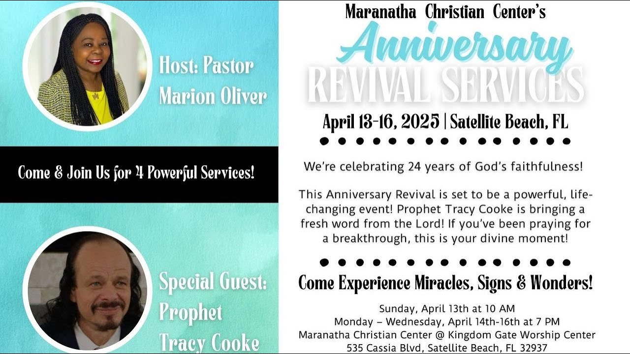 Revival in Satellite Beach, FL with Prophet Tracy Cooke! - YouTube