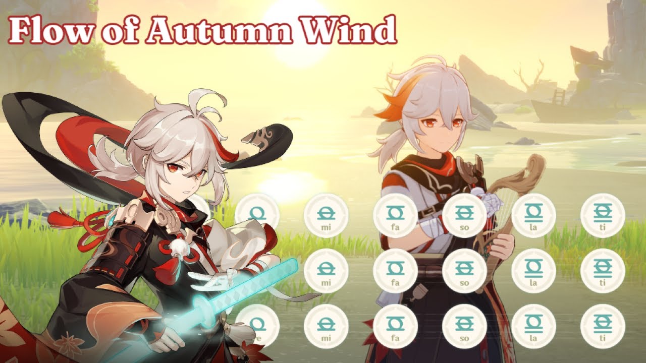 Kazuha Character Demo Theme / Flow of Autumn Wind Lyre Cover | Genshin ...