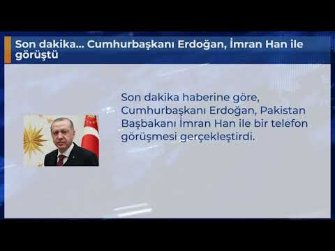 Son dakika... Cumhurbaşkanı Erdoğan, İmran Han ile görüştü