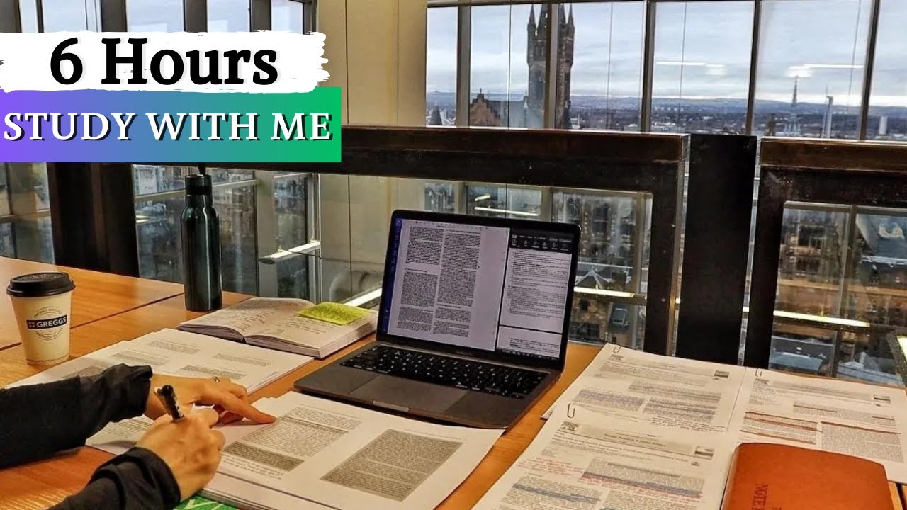 6 HOUR STUDY WITH ME at the LIBRARY | University of Glasgow Background ...