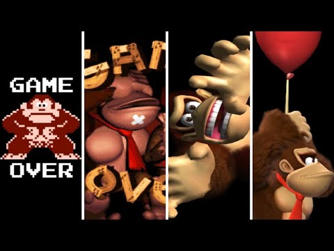 Evolution of Game Overs in Donkey Kong Games (1981-2021)
