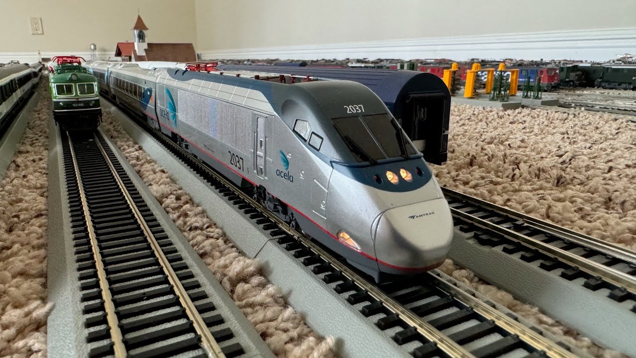 An authentic model of USA AMTRAK high speed train “Acela Express” by ...