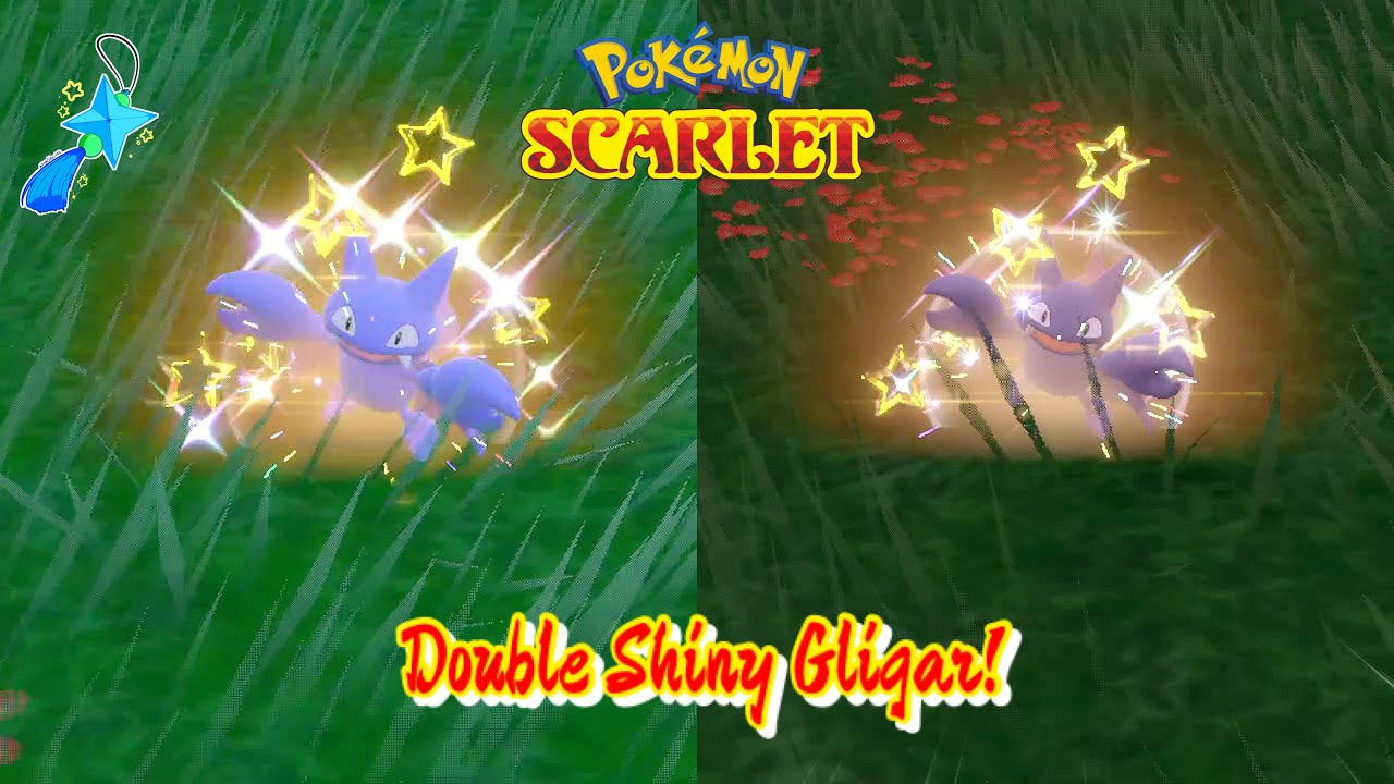 Pokémon Scarlet: DOUBLE SHINY GLIGAR VIA GROUND SANDWICH BOOST! - YouTube