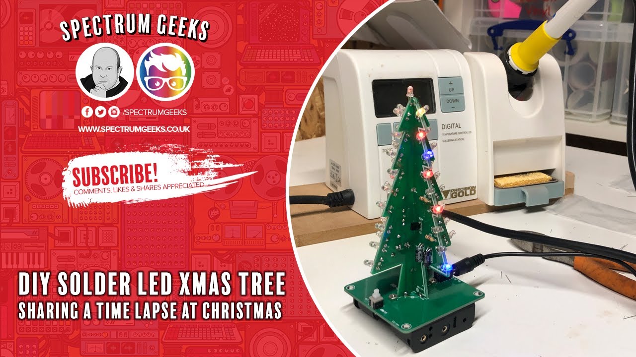 DIY Circuit Board LED Christmas Tree - YouTube