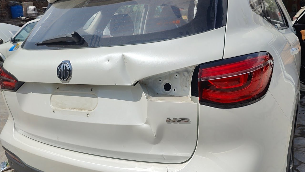 MG HS Rear Tailgate Bumber And rear Fender PDR Dry Dent Remove - YouTube