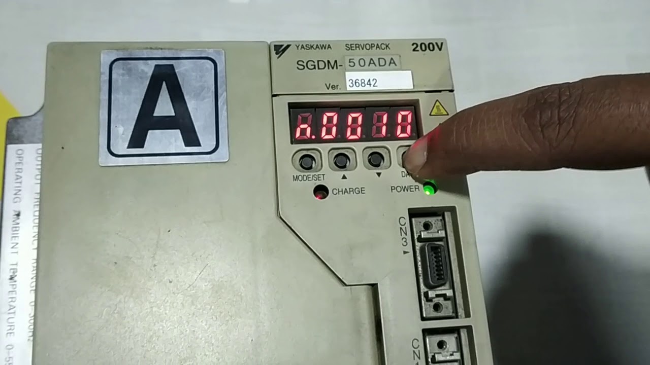 Yaskawa Servopack Sgdm Parameter Write Youtube