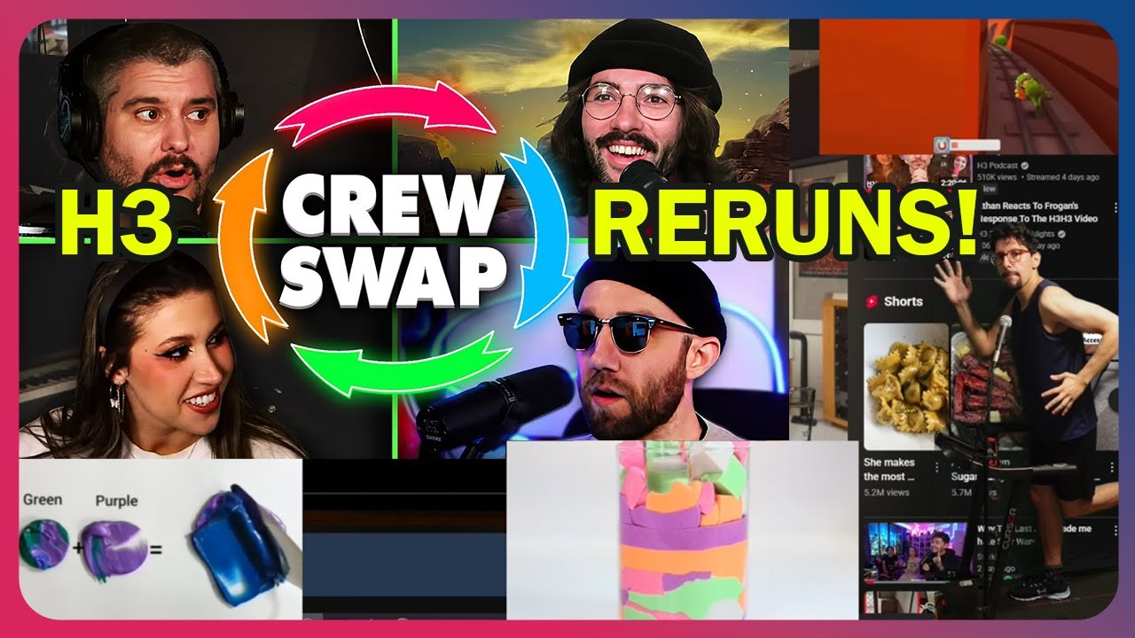 H3 Re-RUN! Watching CREW SWAP SEGMENTS!!! - YouTube