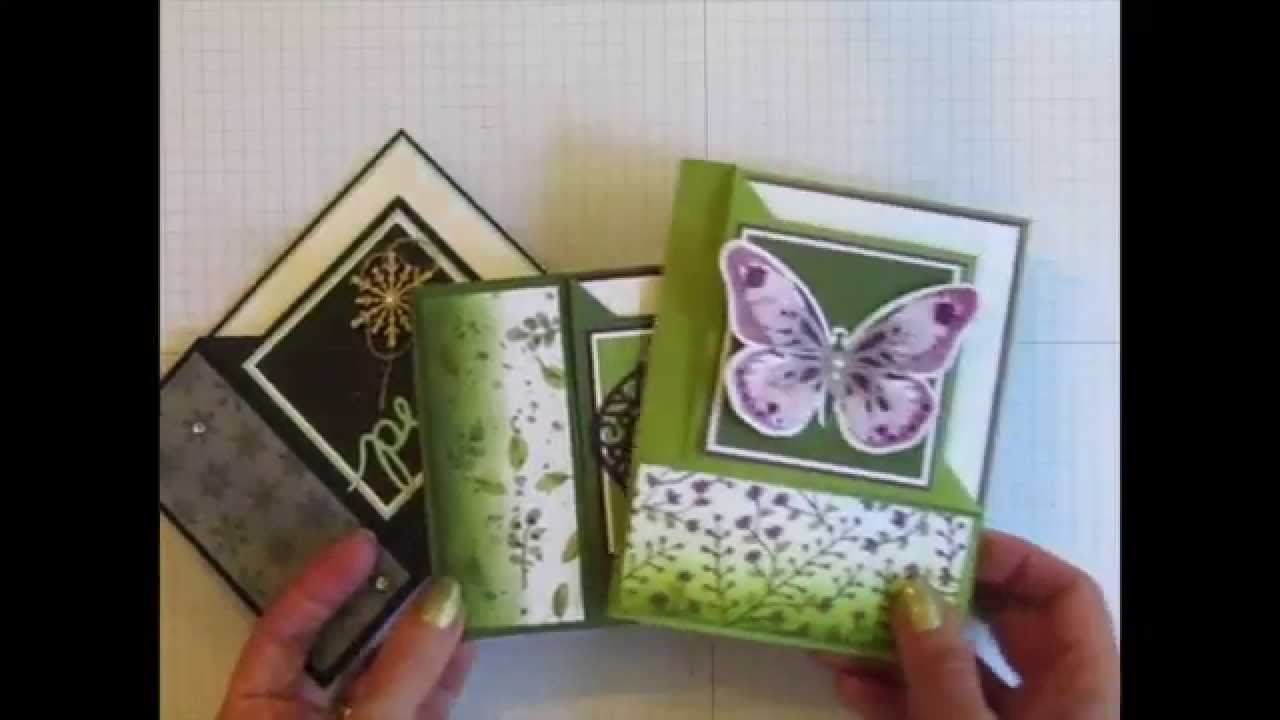 Finger Tips for Paper Crafting Art: Corner Fold Card Base - YouTube