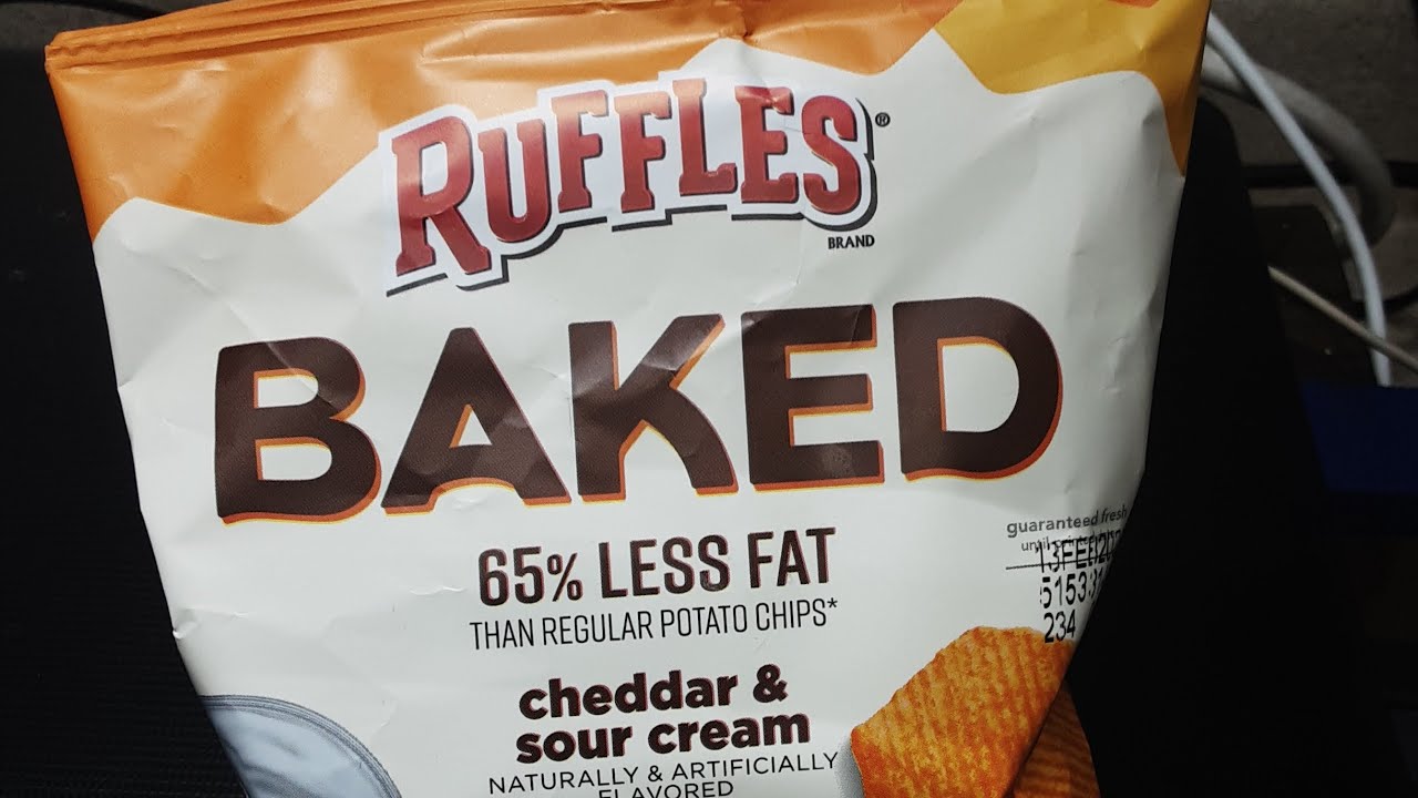 Let's try: Ruffles Baked Cheddar & Sour Cream - YouTube