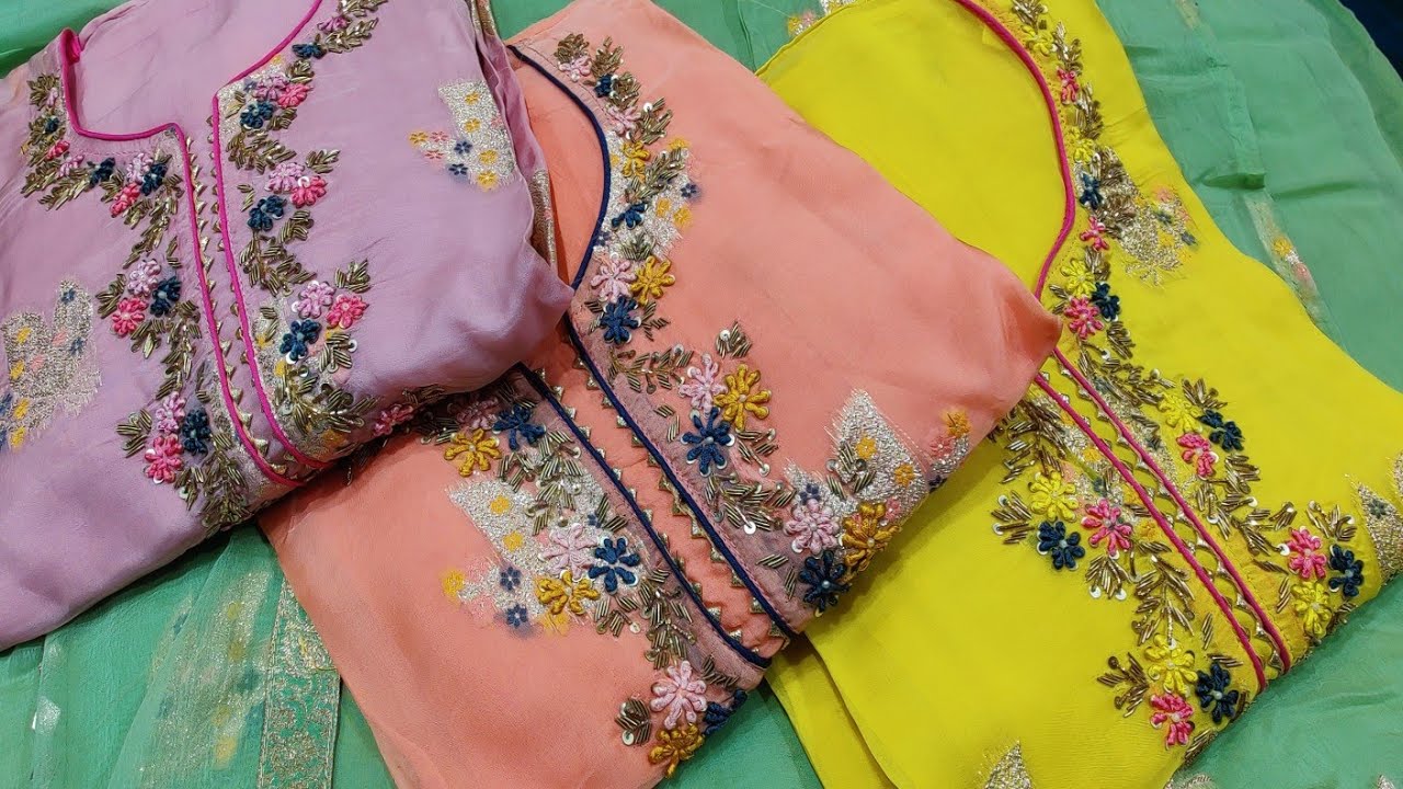 रमजान में आधे दाम में PURE SILK , HEAVY HAND WORK SUITS PAKITANI ...