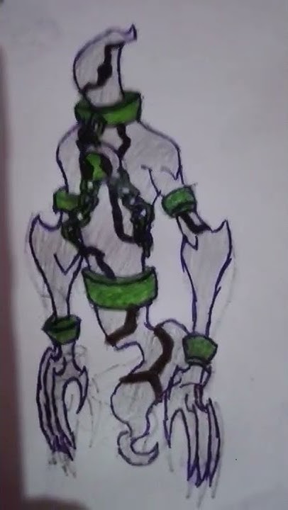 Ben 10 alien Ghostfreak drawing - YouTube