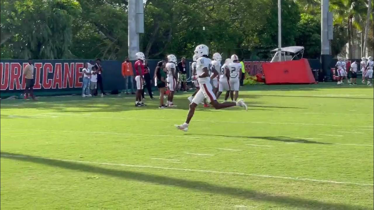 Miami Hurricanes March 23 Spring Practice Defensive Drills Youtube
