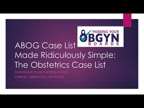 OB/Gyn Boards Obstetrics Case List Made Ridiculously Simple - YouTube