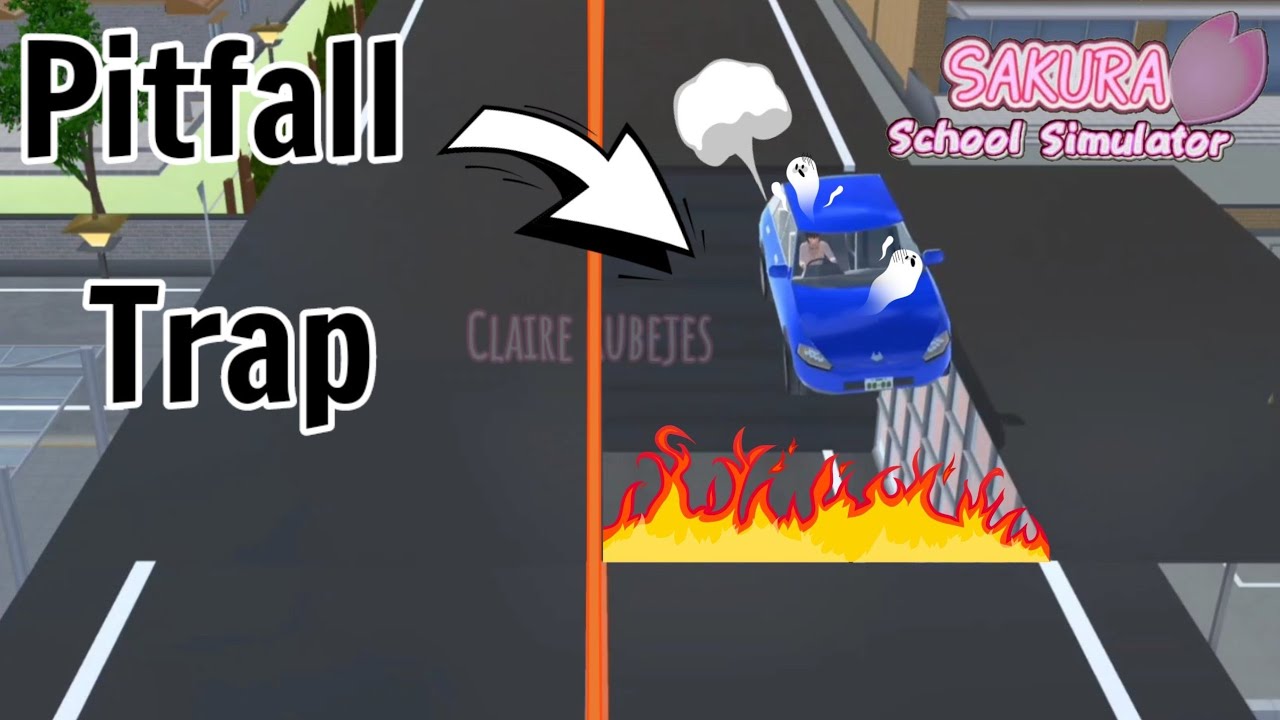 NEW Pitfall TRAP On The ROAD | SAKURA School Simulator | PROPS ID - YouTube