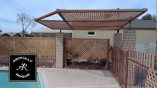 Building a suspended patio cover