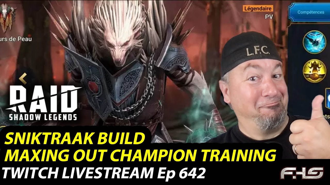 SNIKTRAAK BUILD and Champion Training Event - RAID: Shadow Legends ...