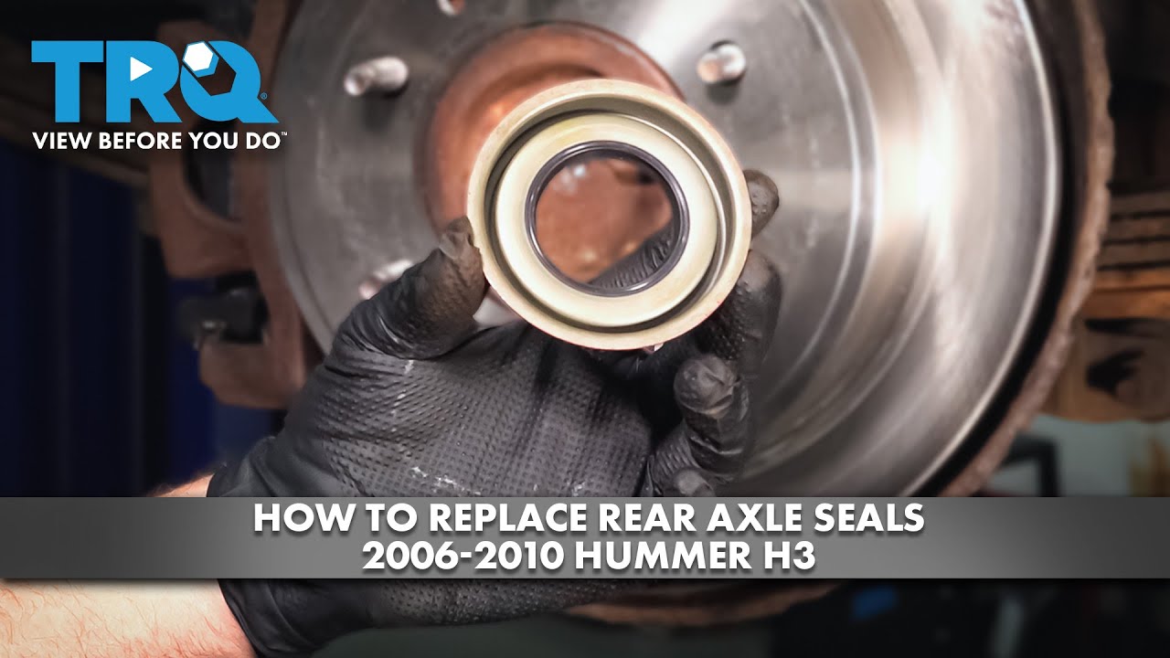How to Replace Rear Axle Seals 2006-2010 Hummer H3 - YouTube