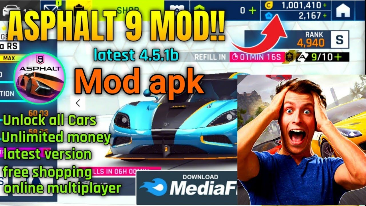 Asphalt 9 Mod Apk | Unlimited Money | All Cars Unlocked | 4k Ultra ...