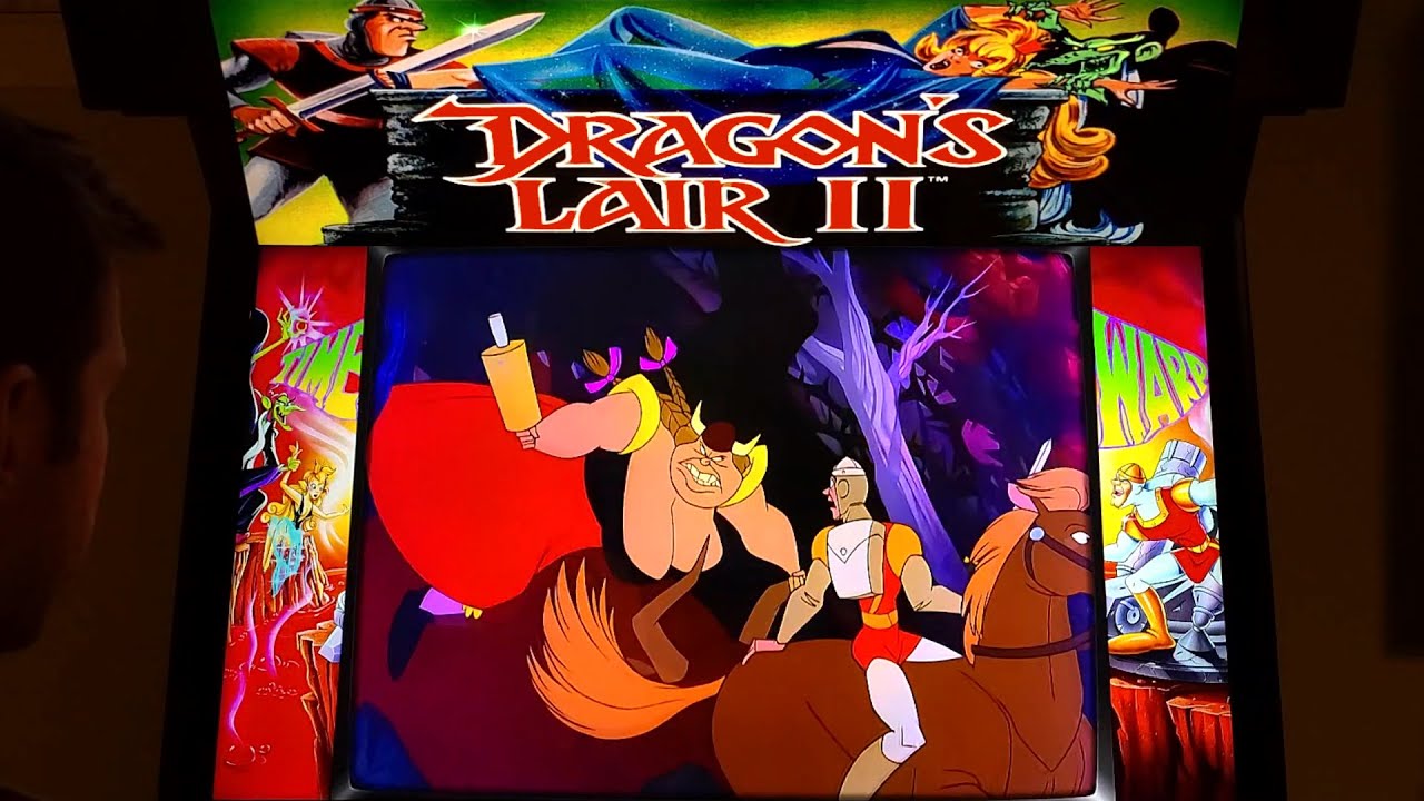 Dragon's Lair II: Time Warp (1080p AI Enhanced) Arcade Cabinet Gameplay ...