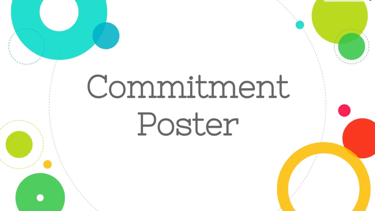 Commitment Poster Screencast 2019 - YouTube