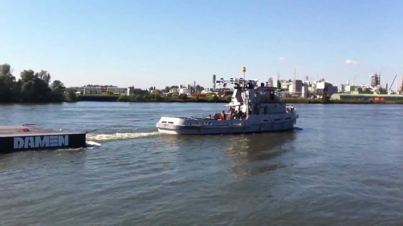 A tug at the Merwede - YouTube