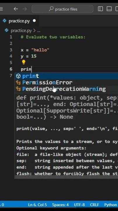 Evaluate two variables | #python #coding #programminglanguage #learnpython #pythonforbeginners ...