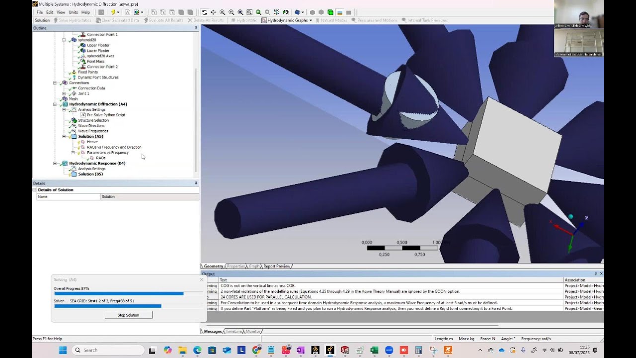 Diskusi Multi Bodies Hydrodynamic Diffraction Ansys Aqwa - YouTube