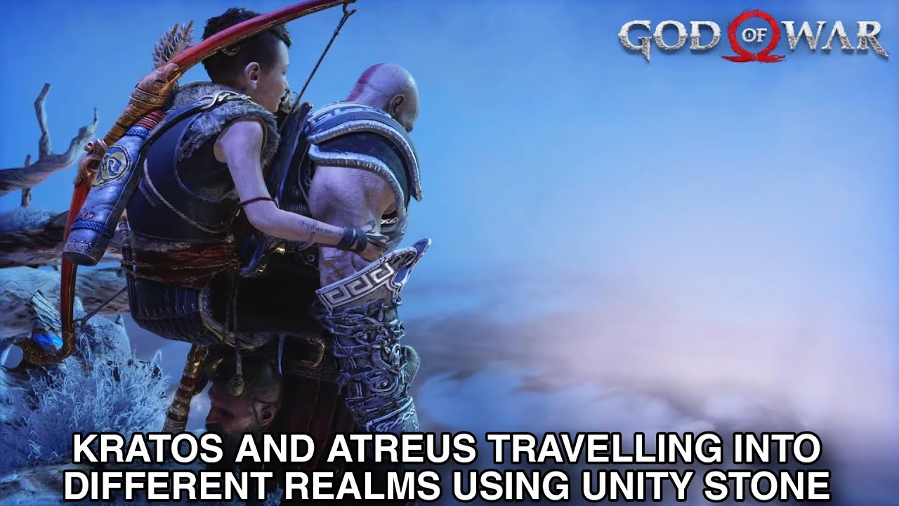 KRATOS AND ATREUS TRAVELLING INTO DIFFERENT REALMS USING UNITY STONE ...