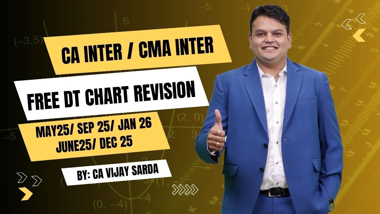 Free DT Revision | Chart revision for CA Inter & CMA Inter | May 25 ...