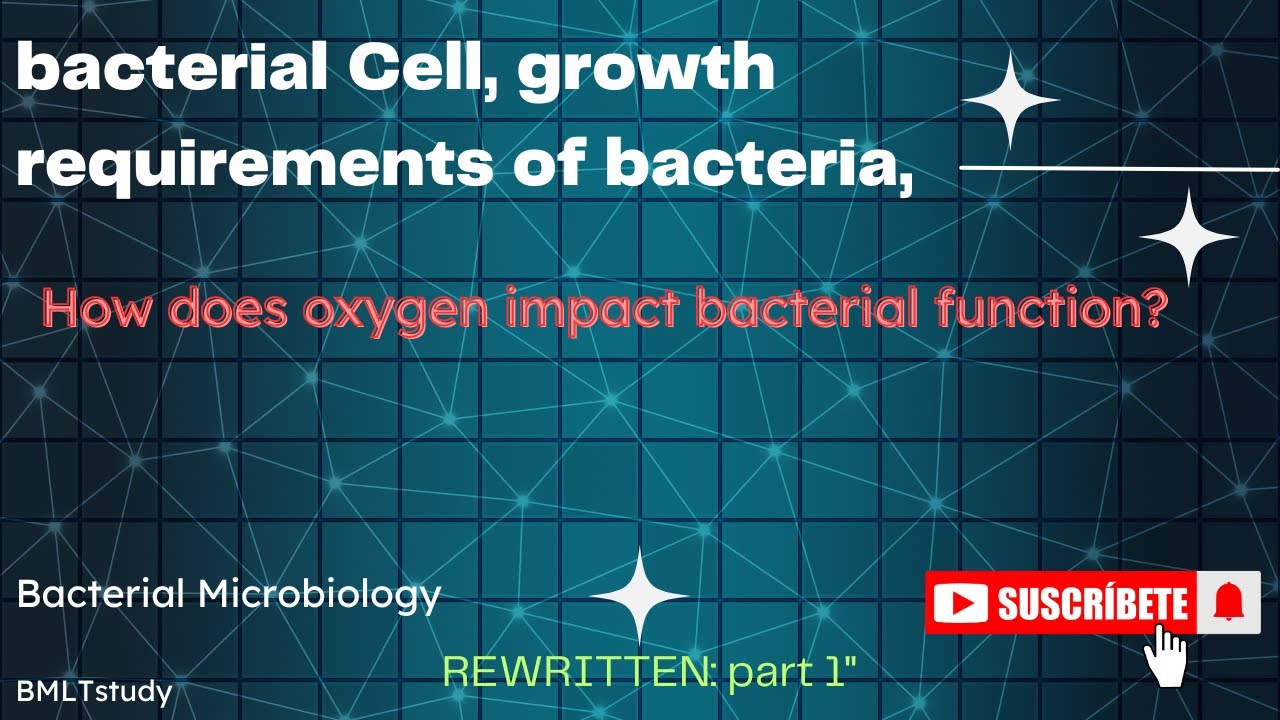 bacterial Cell, growth requirements of bacteria explain in detail ...