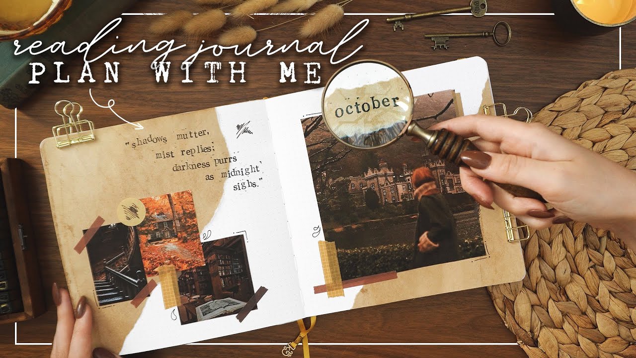 Cozy Reading Journal Plan With Me 🕯️📚☕ - YouTube