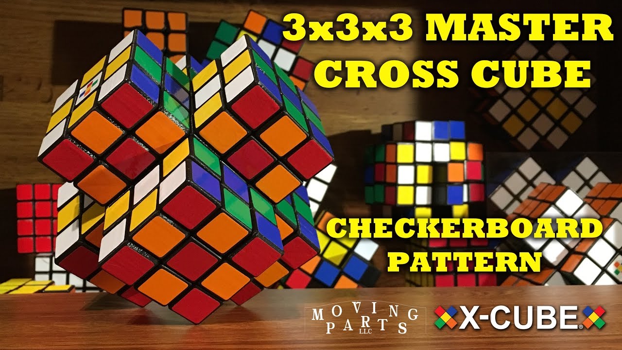 3x3x3 Master Cross Cube Checkerboard Pattern Youtube