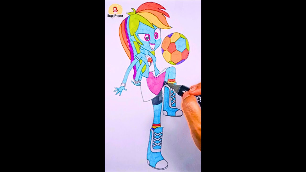 COLORING MY LITTLE PONY | How to Coloring Human Little Pony | MLP ...