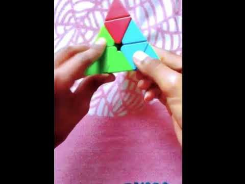 #shorts how to solve the traingle cube in only 3 steps eaisly magic trick - YouTube