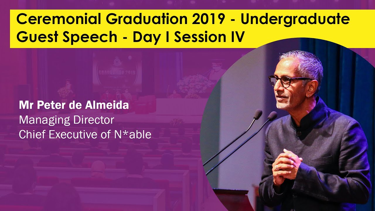 Guest Speech Day I Session IV - Mr. Peter D’Almeida - YouTube