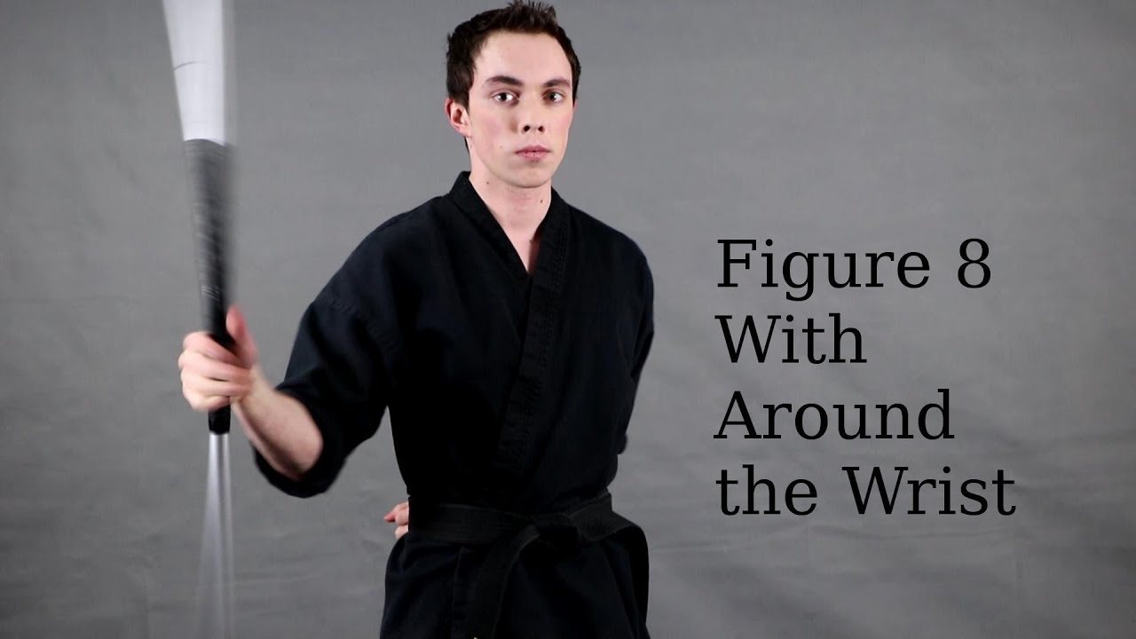 How to do a Figure 8 with Around the Wrist Trick with a Bo Staff - YouTube