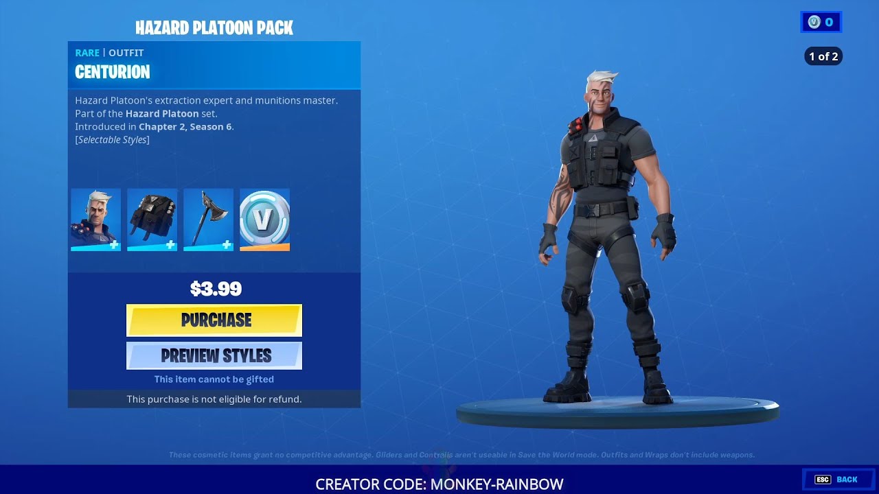 Fortnite Season 6 - New Hazard Platoon Pack - YouTube