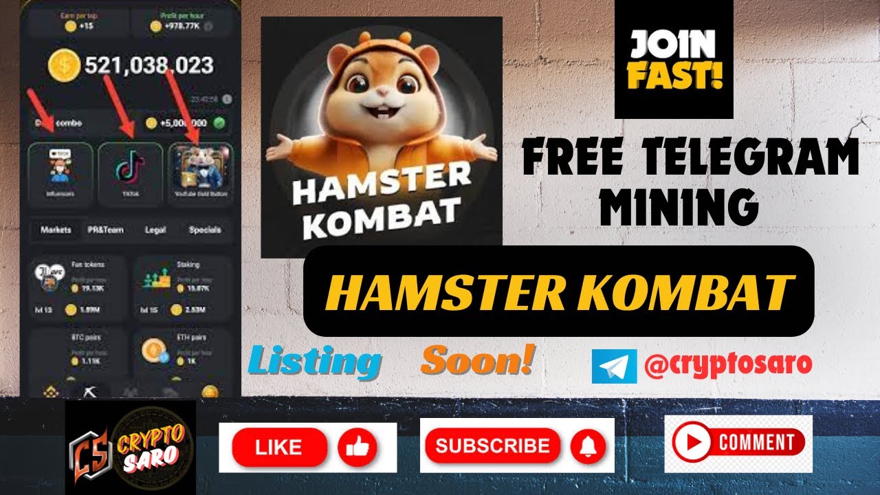 Hamster Kombat Airdrop | Free Telegram Mining Bot | Hamster Kombat ...
