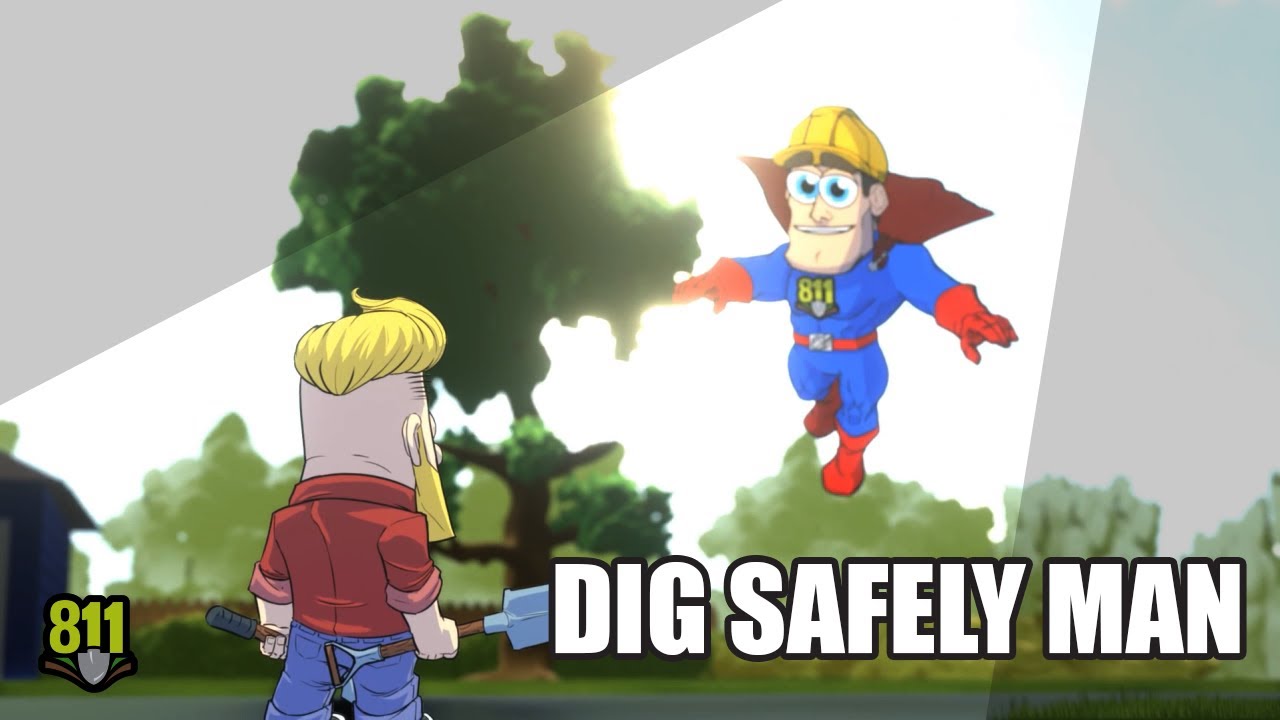 Dig Safely Man (NC811) - YouTube