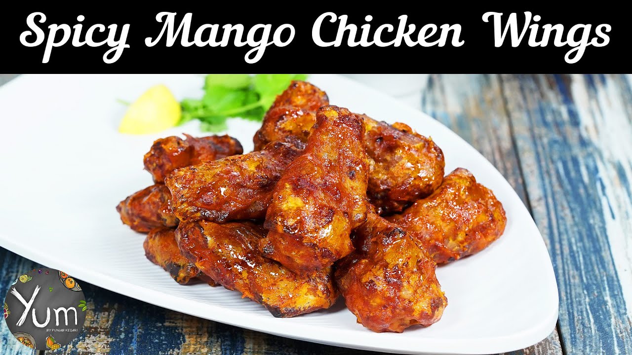 Spicy Mango Chicken Wings - YouTube