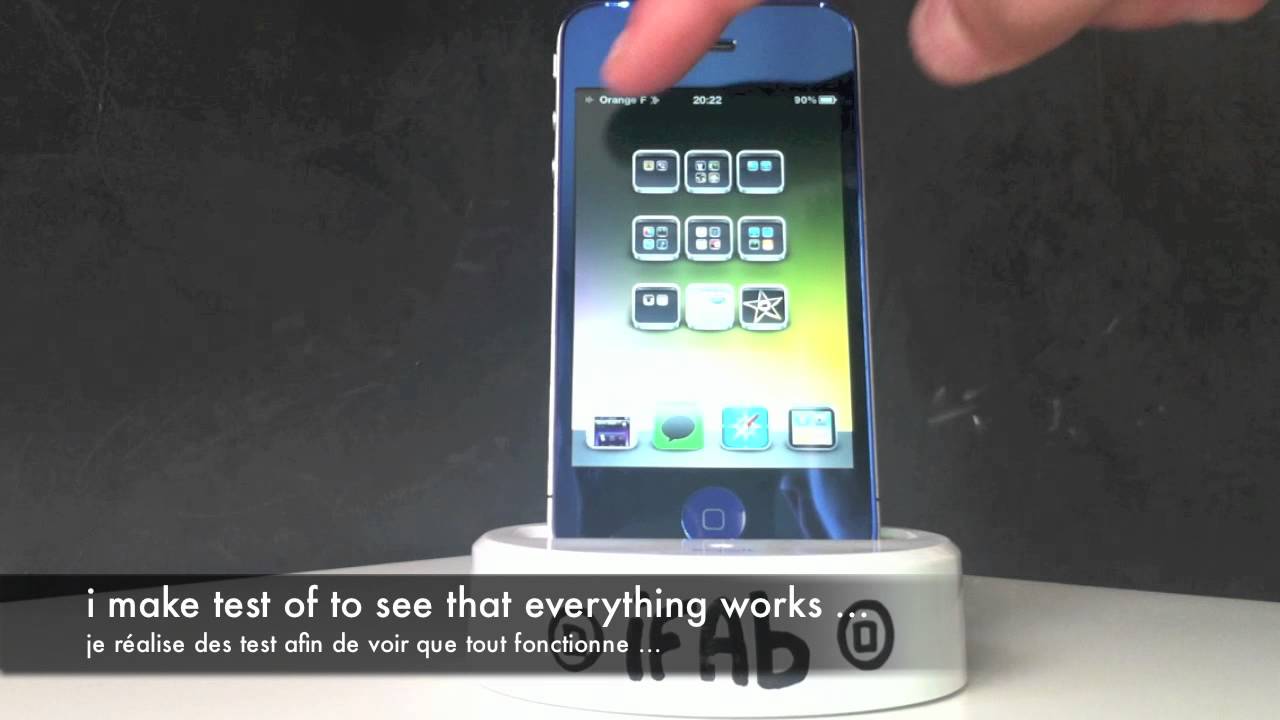 iPhone 4 bleu - Deep blue iPhone 4 - YouTube