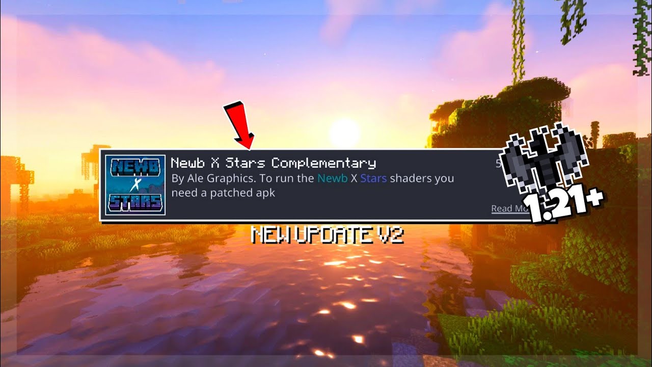 Newb X Stars Complementary v2 Shader For Minecraft Pe 1.21.1 | Bsl like ...