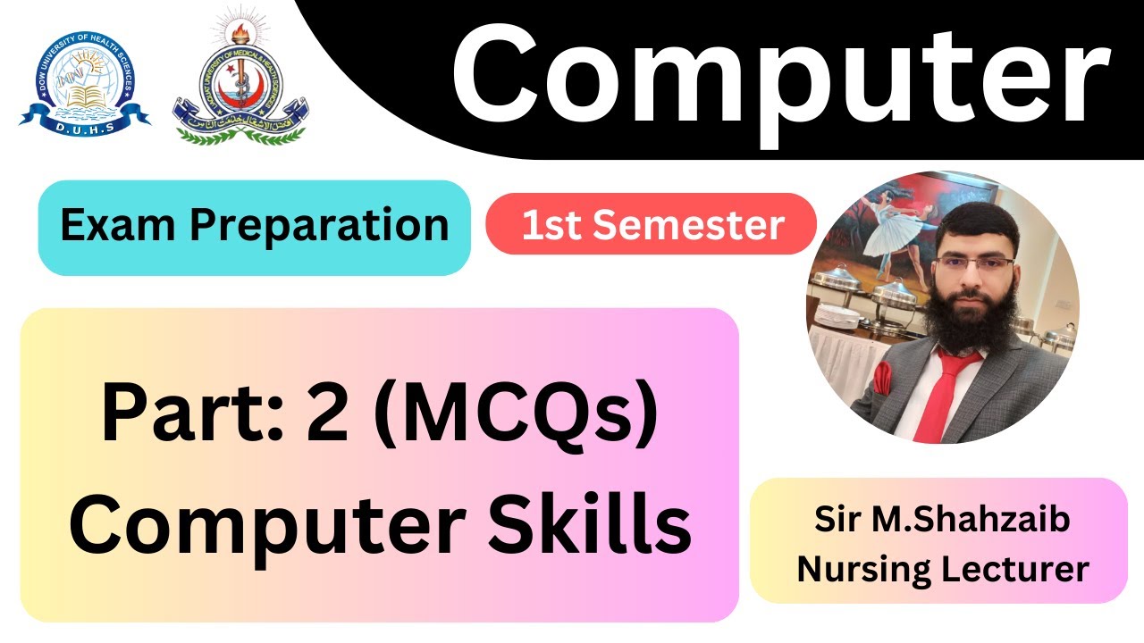 Part 2 MCQs for Computer Skills Exam Preparation - YouTube