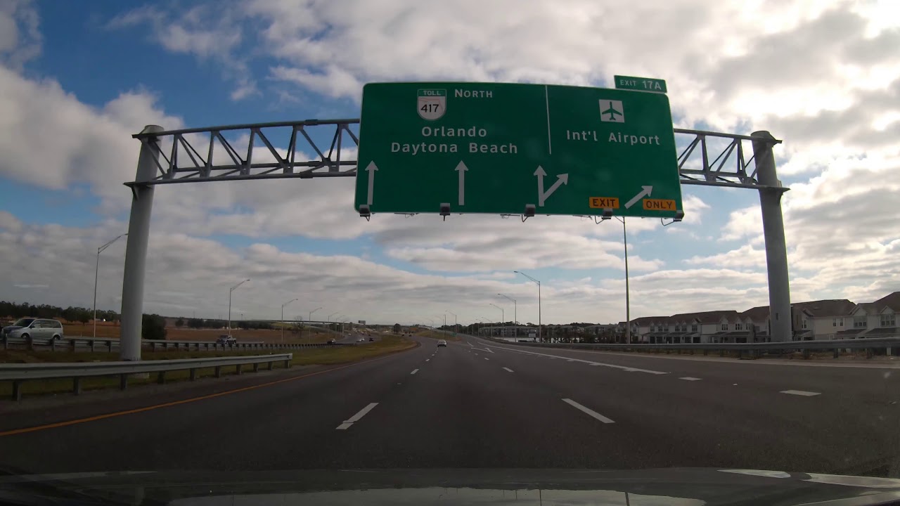 Driving around Orlando on Florida State Road 417 - YouTube