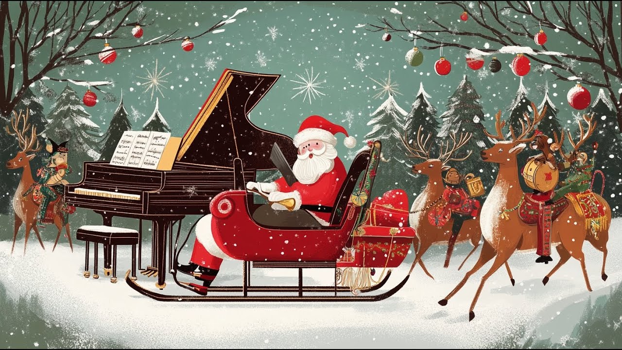 Sleigh Ride | Festive Piano Duet & Percussion Magic | Visions of ...
