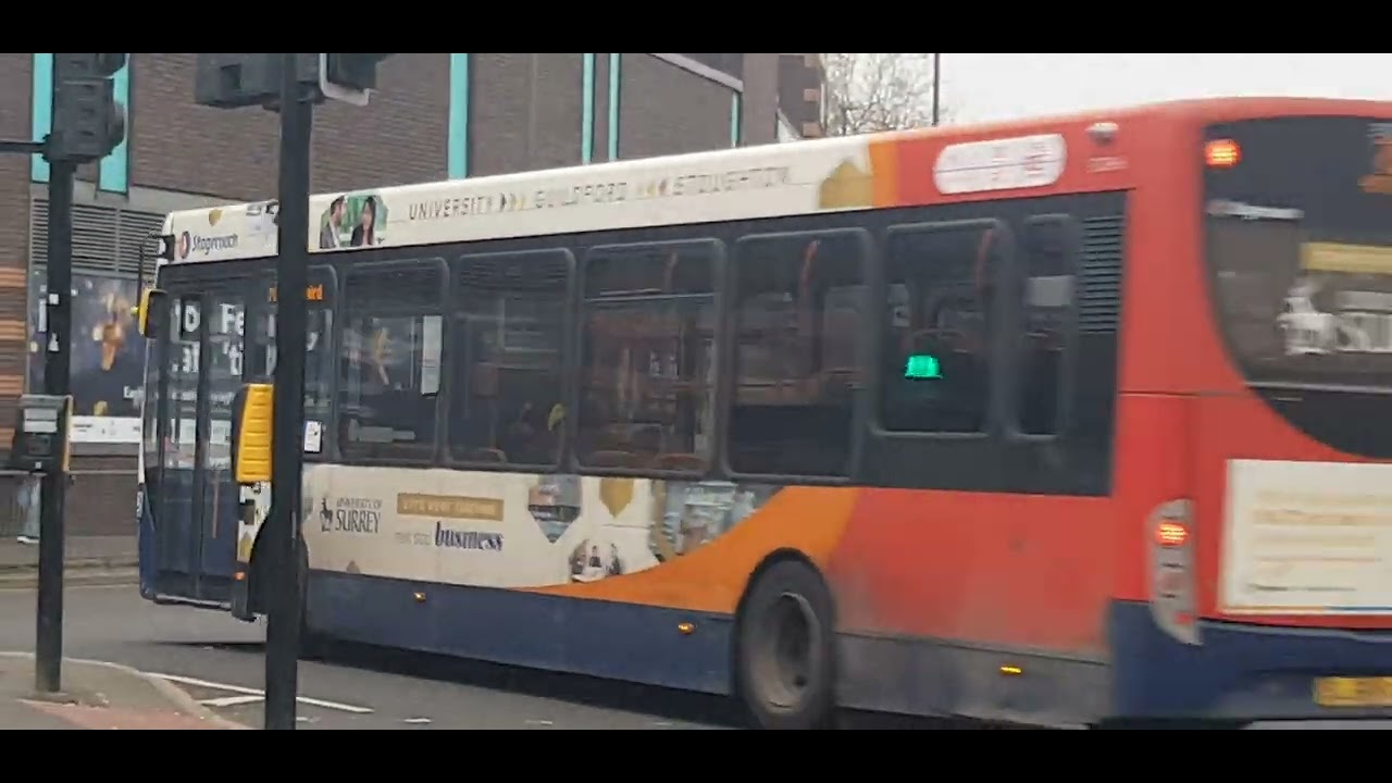 Here is the stagecoach bus 37266 on the number 71 in Guildford Sunday ...