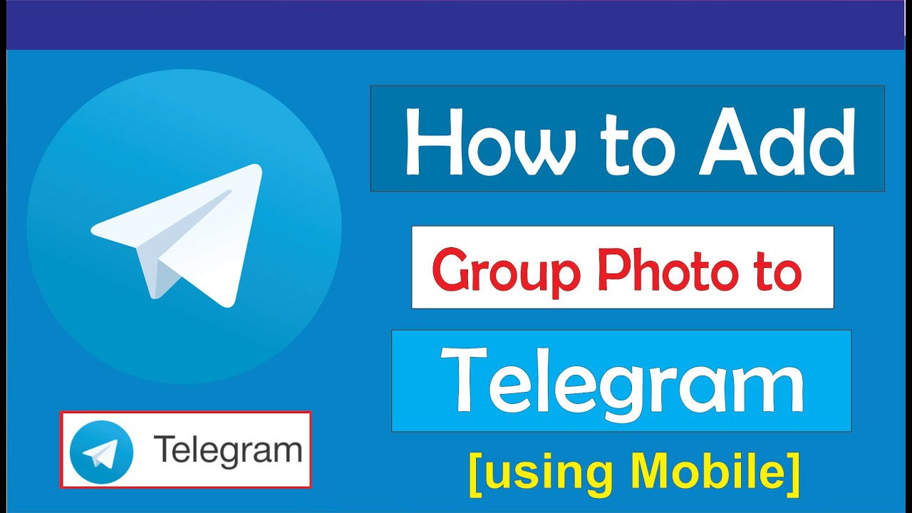 How to Add Profile picture to Telegram group - YouTube