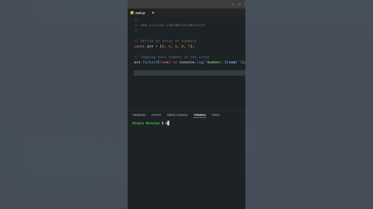 Iterating over arrays using forEach #shorts - YouTube