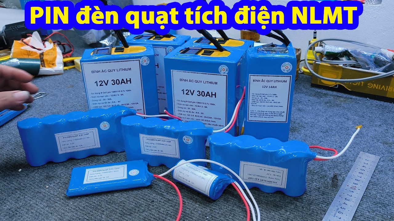 PIN đèn quạt NLMT PIN đèn quạt tích điện Zalo 0399774789 - YouTube