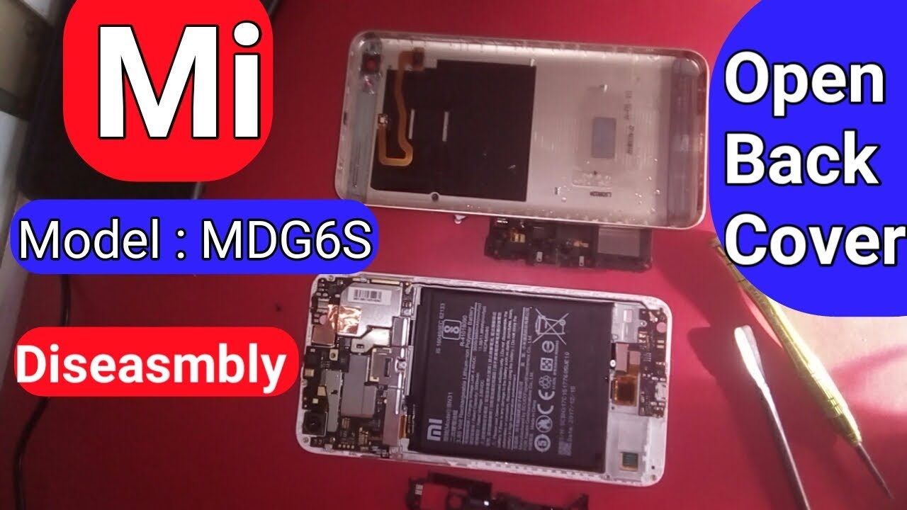 Mi MDG6S Diseasmbly // Open back cover - YouTube
